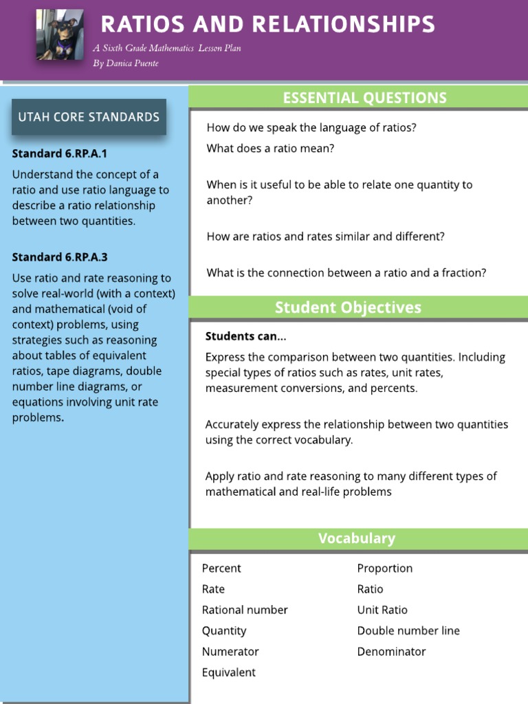 6th Ratio Proportions | Download Free PDF | Ratio | Fraction (Mathematics)