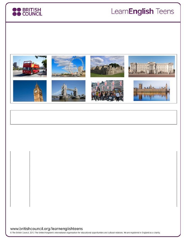 London Worksheet | PDF | Palace Of Westminster | London
