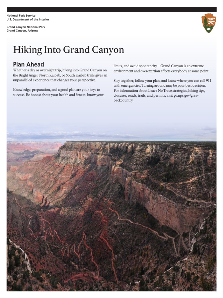 Hiking Into Grand Canyon: Plan Ahead | PDF | Nature