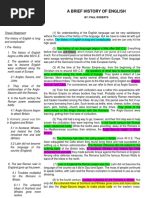 A Brief History of English | PDF | English Language | Grammatical Number
