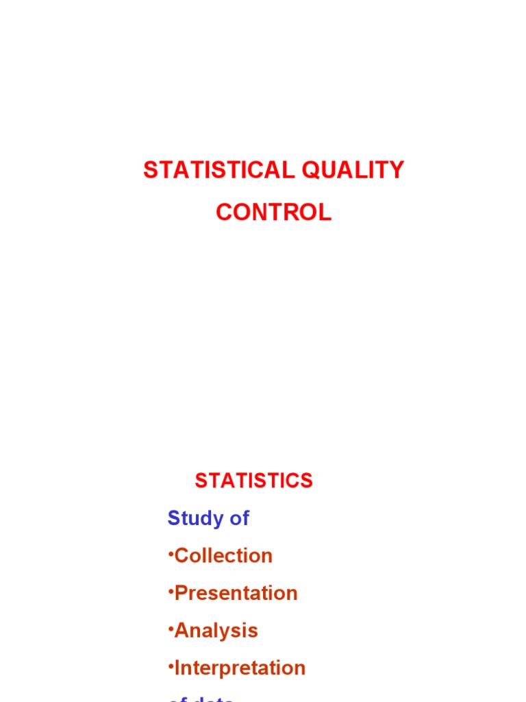 18 Quality Control | Download Free PDF | Normal Distribution | Standard ...