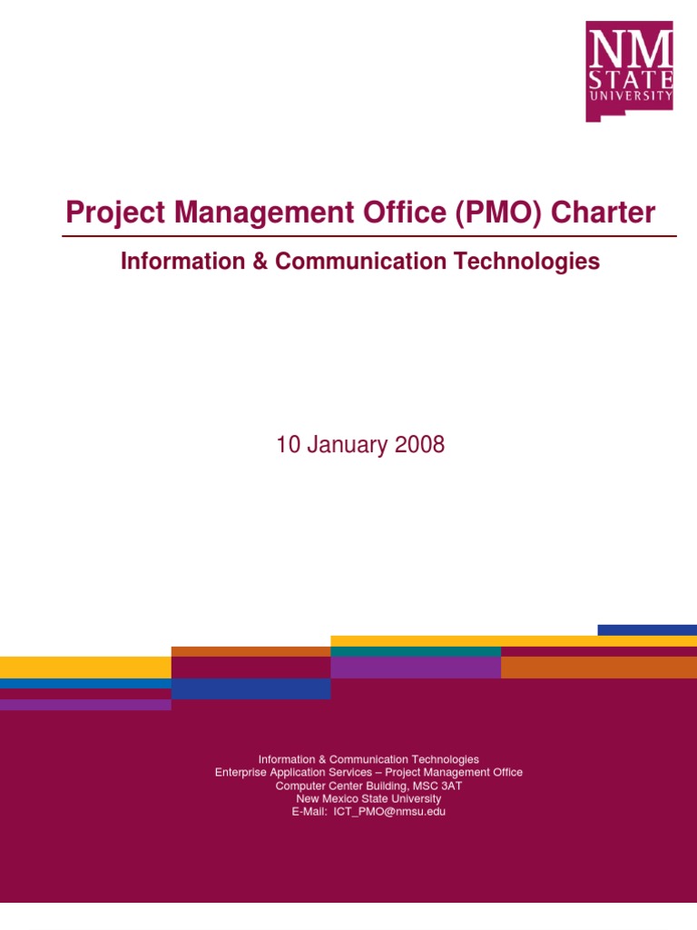 PMO Charter | Project Management | Chief Information Officer