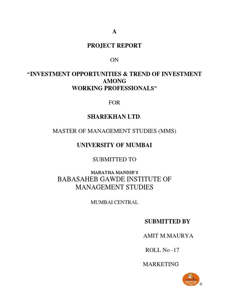 Investment Trends Among Professionals | PDF | Investor | Bonds (Finance)