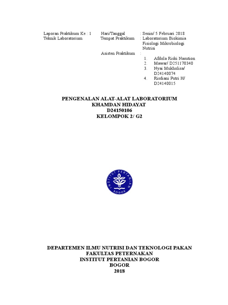 Laporan Praktikum Ke 1 Teklab | PDF