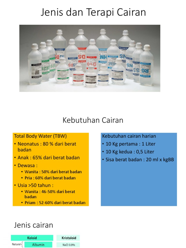 Jenis Dan Terapi Cairan | PDF
