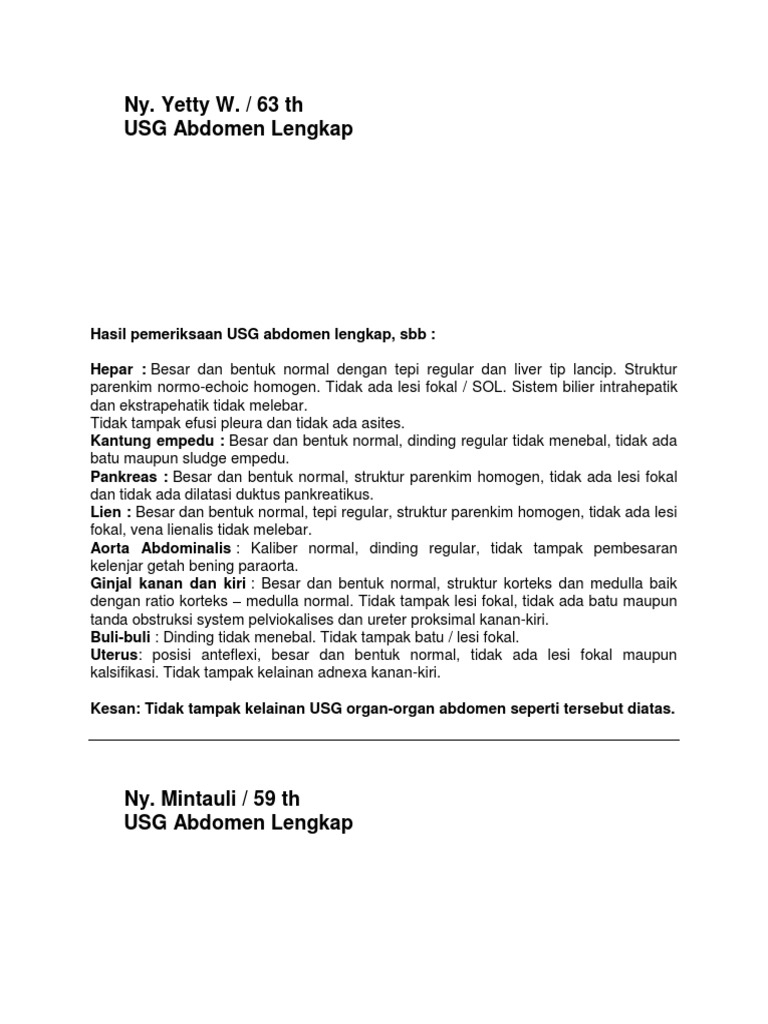 20-07-2018. Usg Abdomen | PDF