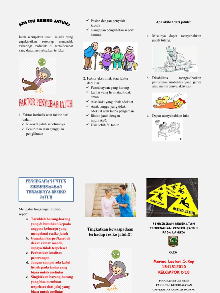 LEAFLET Resiko Jatuh | PDF