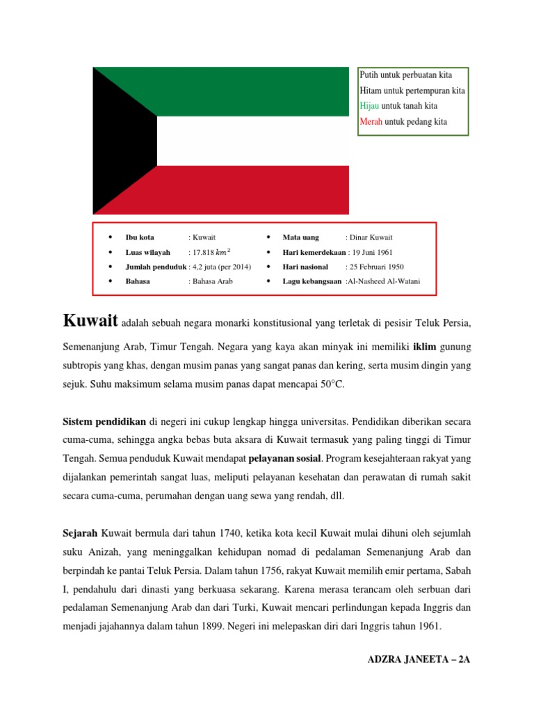 Informasi Dasar tentang Kuwait | PDF