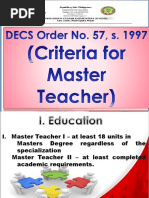 Role of A Master Teacher | PDF | Teachers | Mentorship