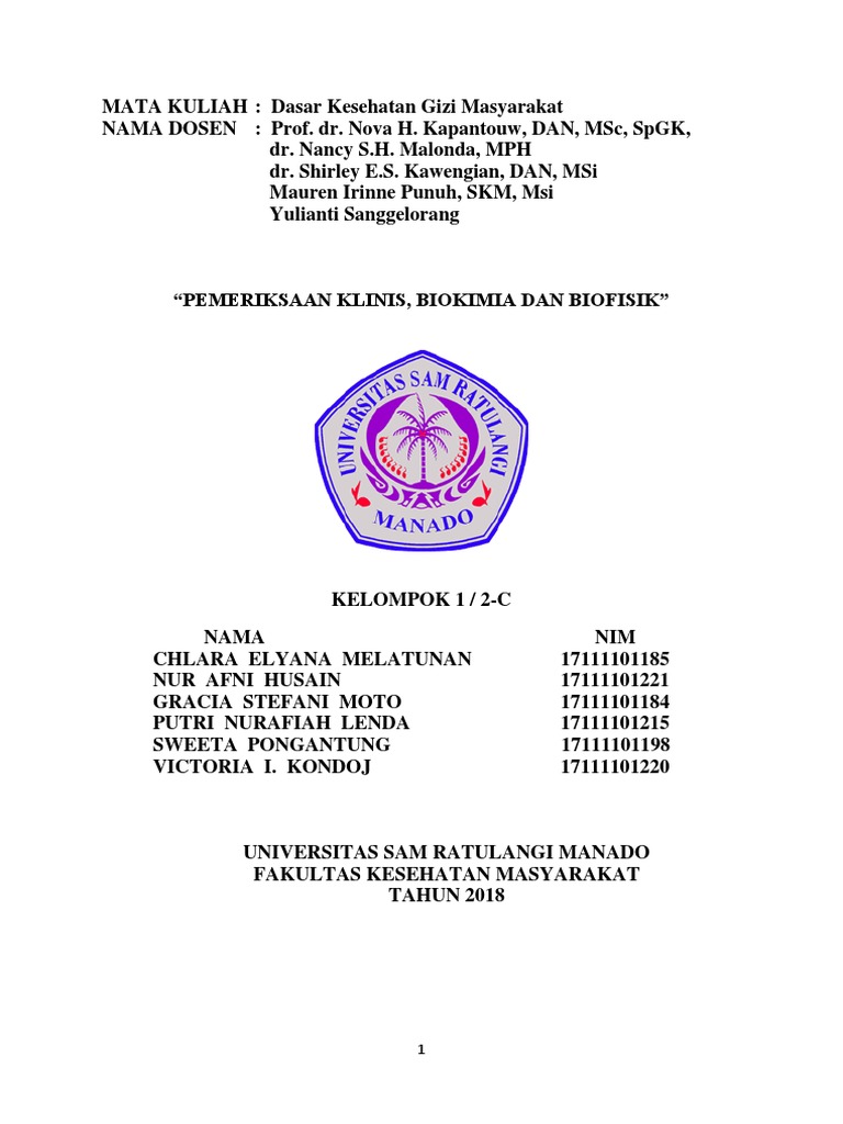 Pemeriksaan Klinis, Biokimia, Dan Biofisik | PDF