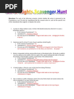 Bill of Rights Scenarios Worksheet | PDF | Search And Seizure | First ...