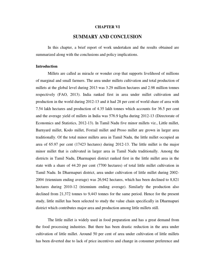 Summary and Conclusion | PDF | Retail | Marketing