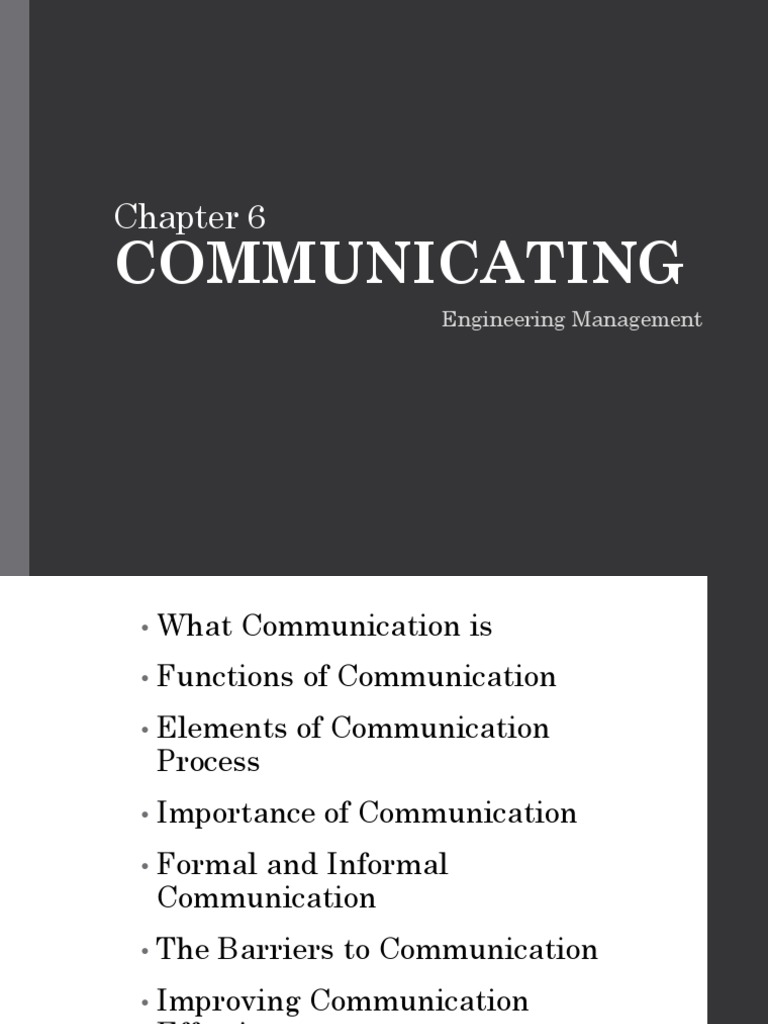 Chapter 6 Communicating | PDF | Code | Communication