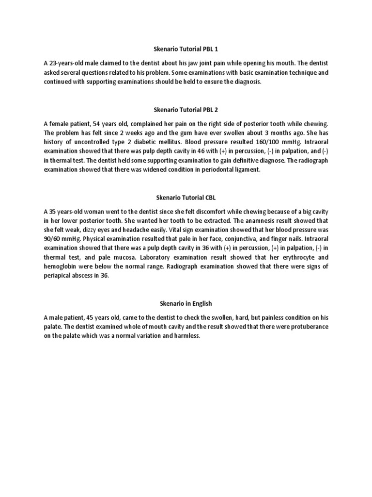 Skenario Tutorial Blok 8 Lengkap | PDF