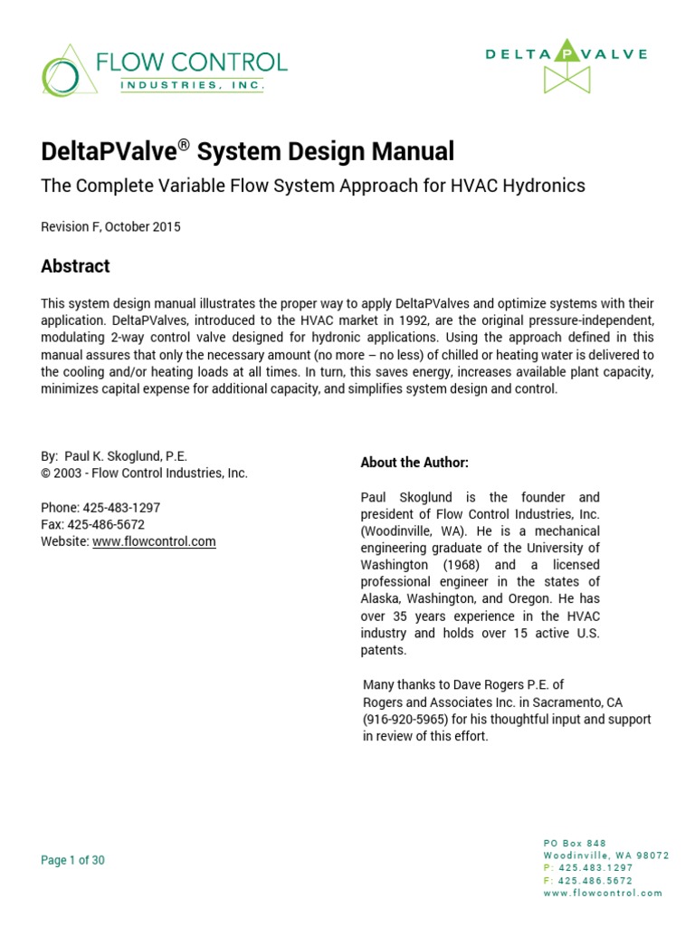System Design Manual | PDF | Air Conditioning | Pump