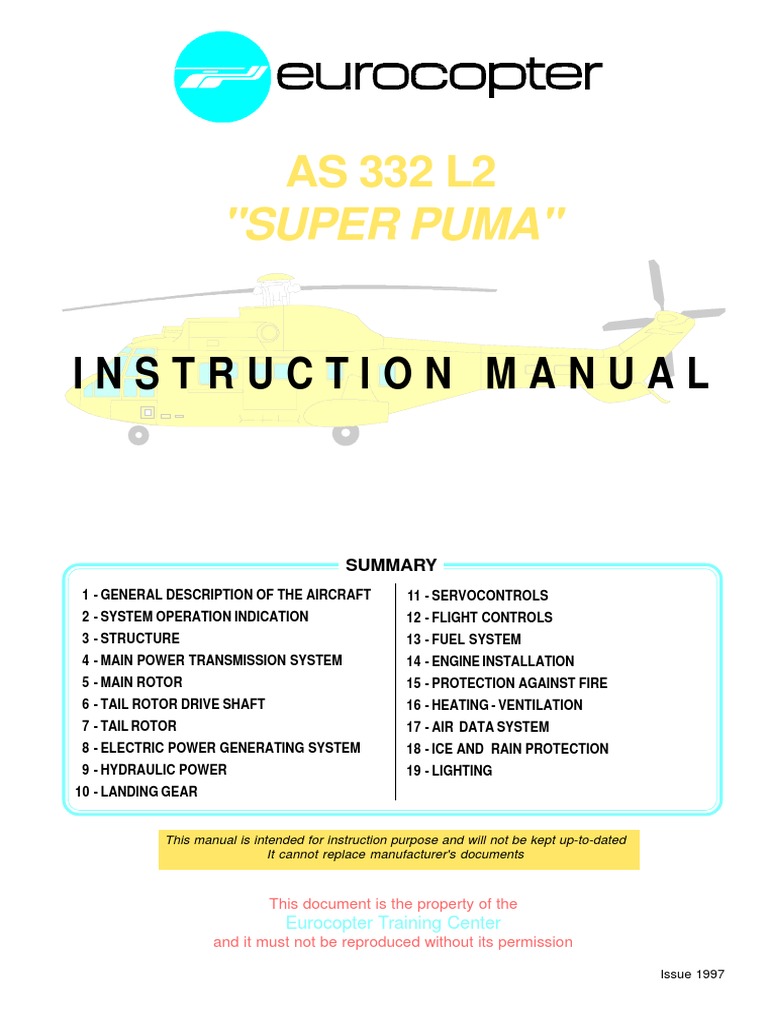 "Super Puma": Instruction Manual | PDF