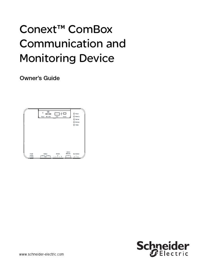 Conext Combox Owners Guide | PDF | Computer Network | Local Area Network