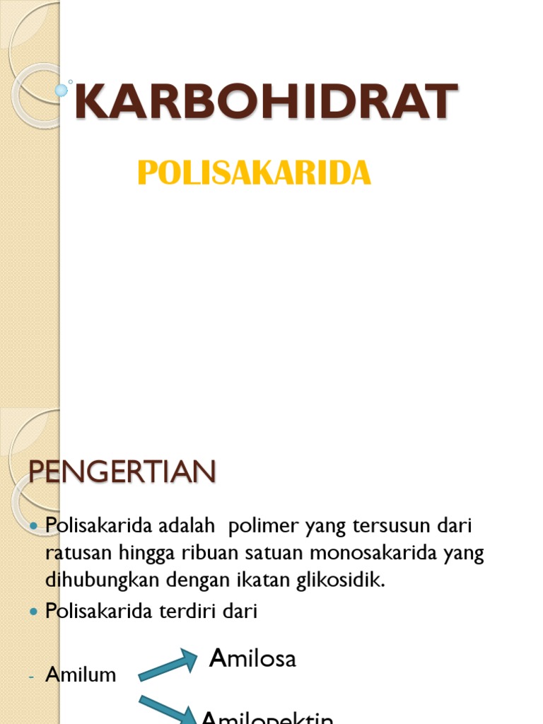 Polisakarida | PDF | Kesehatan Holistik | Sains & Matematika