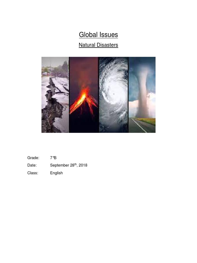 Global Issues: Natural Disasters | PDF | Natural Disasters | Tsunami