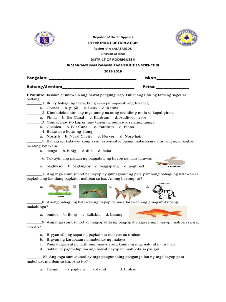 Science III 2nd Quarter | PDF