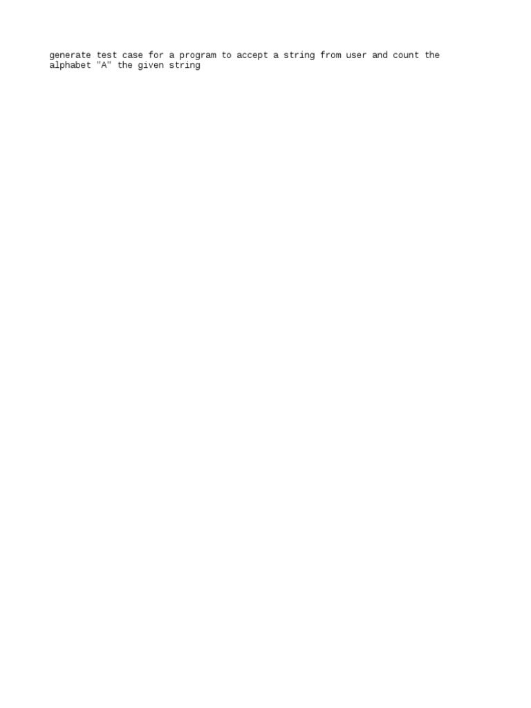 Count Alphabets in Given String | PDF