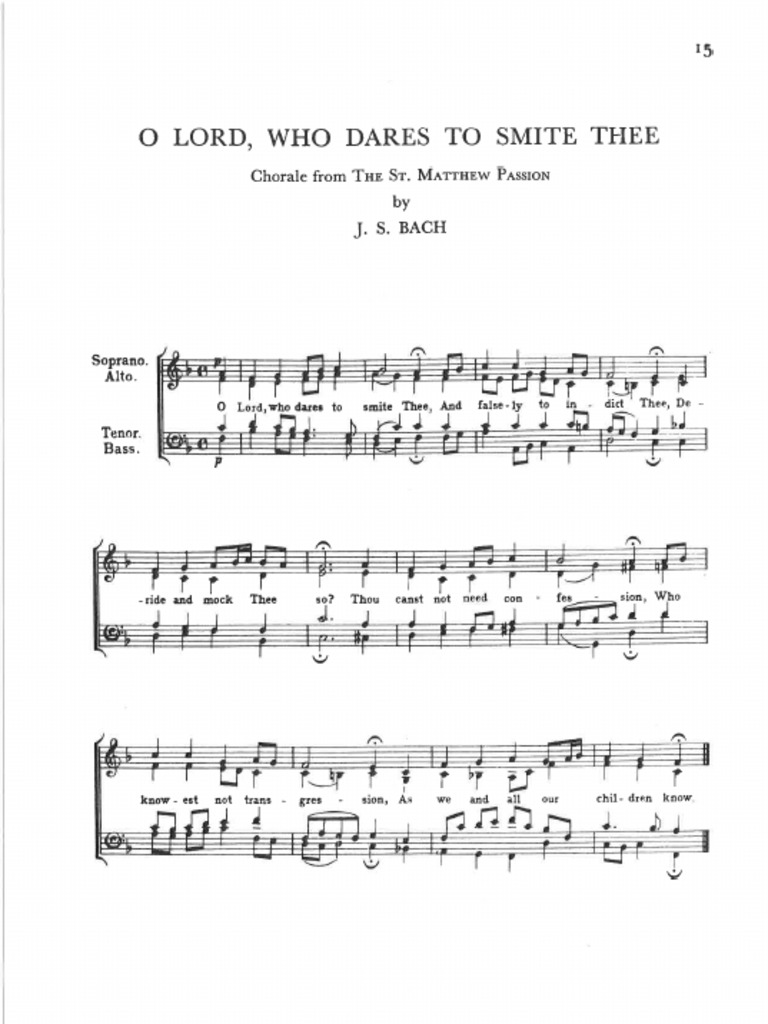 O Lord, Who Dares To Smite Thee | PDF