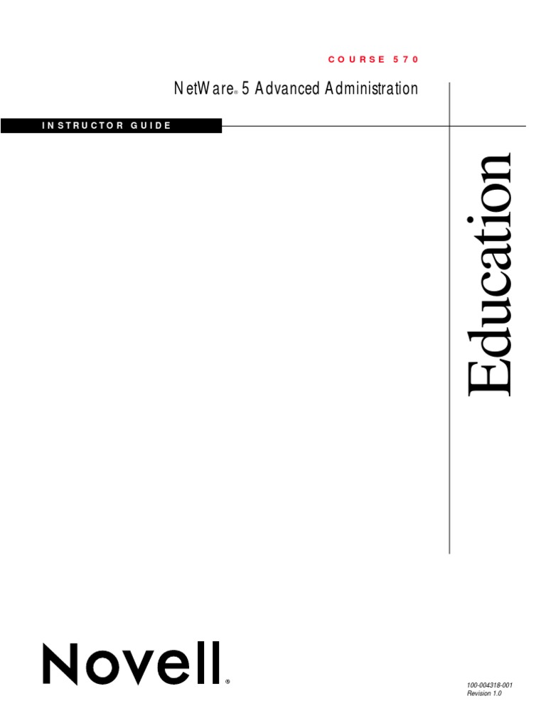 Novell Netware 5 - Advanced Admin - Instructor Guide PDF | PDF | Domain ...