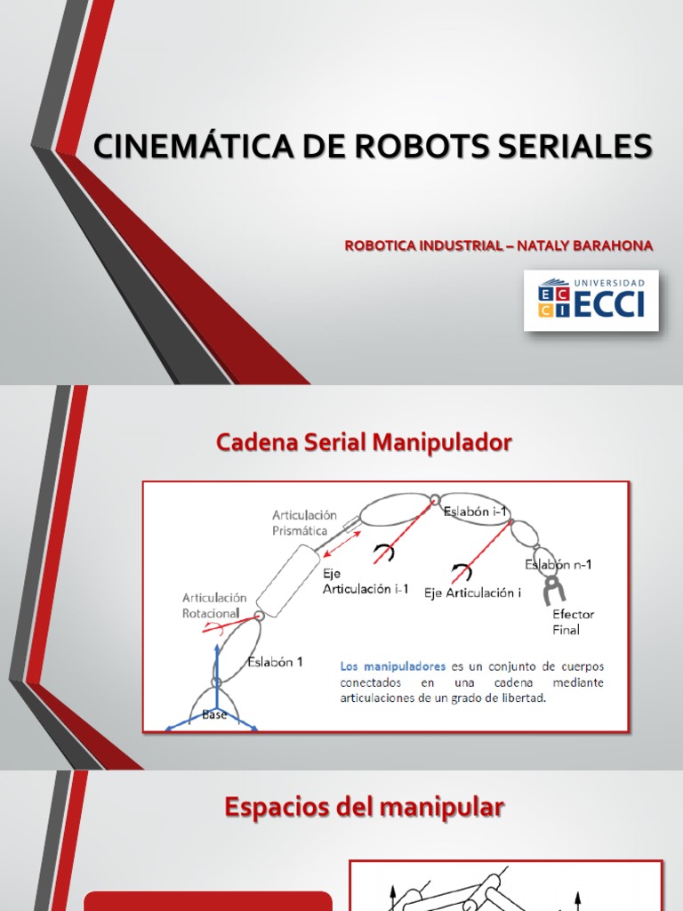 Cinemática de Robots Seriales | PDF | Cinemática | Matriz (Matemáticas)