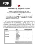 Checklists of Nepalese Ants (Hymenoptera | PDF | Pupa | Ant