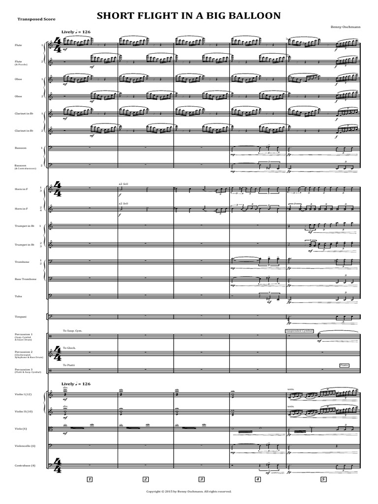 Short Flight Score | PDF | Classical Music | Classical Compositions