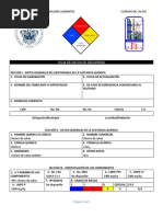 HOJA DE DATOS DE SEGURIDAD DE SUSTANCIS QUIMICAS Cloruro de Amonio NH4Cl | PDF | Cloro | Amoníaco