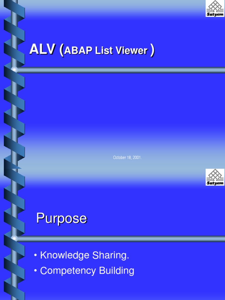 ALV Presentation | PDF