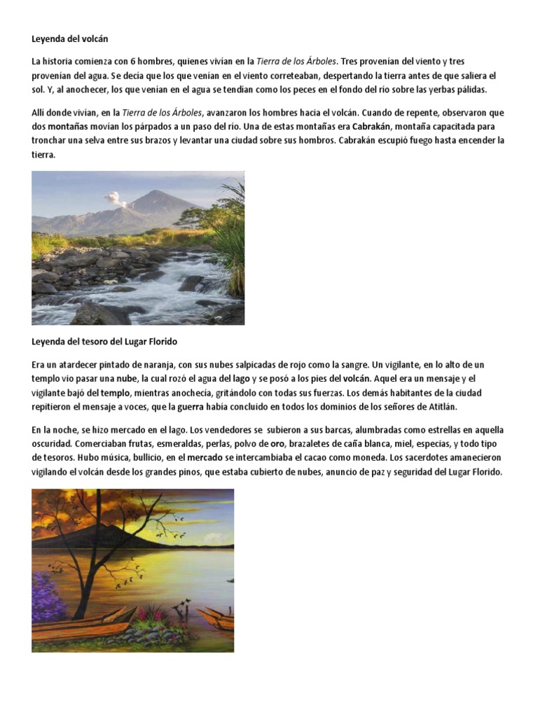 Leyendas Cortas de Guatemala | PDF