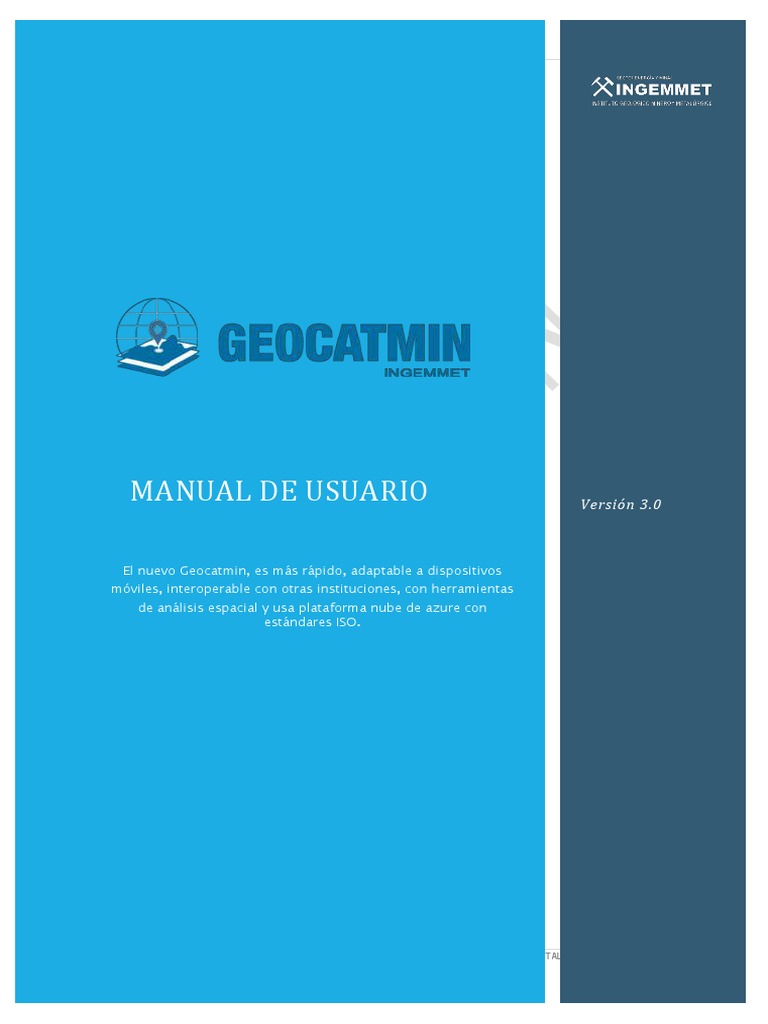Manual Geocatmin 3 | PDF | Sistema de información geográfica | Mapa