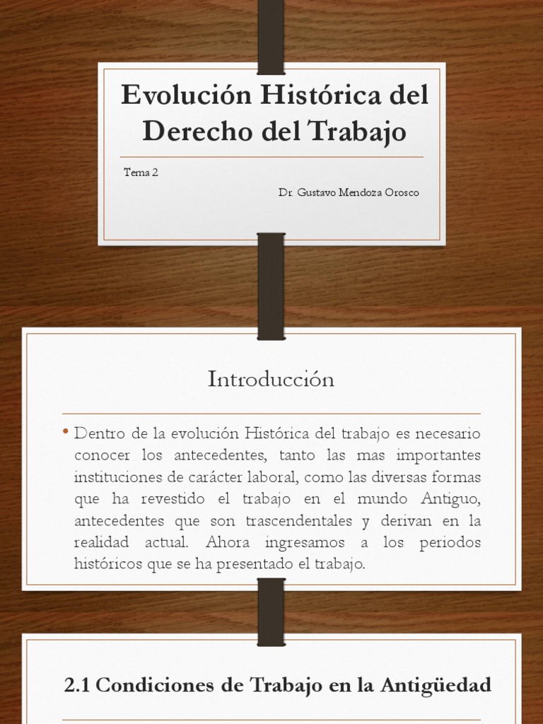 Tema 1 Derecho Del Trabajo | PDF | Feudalismo | Derecho laboral