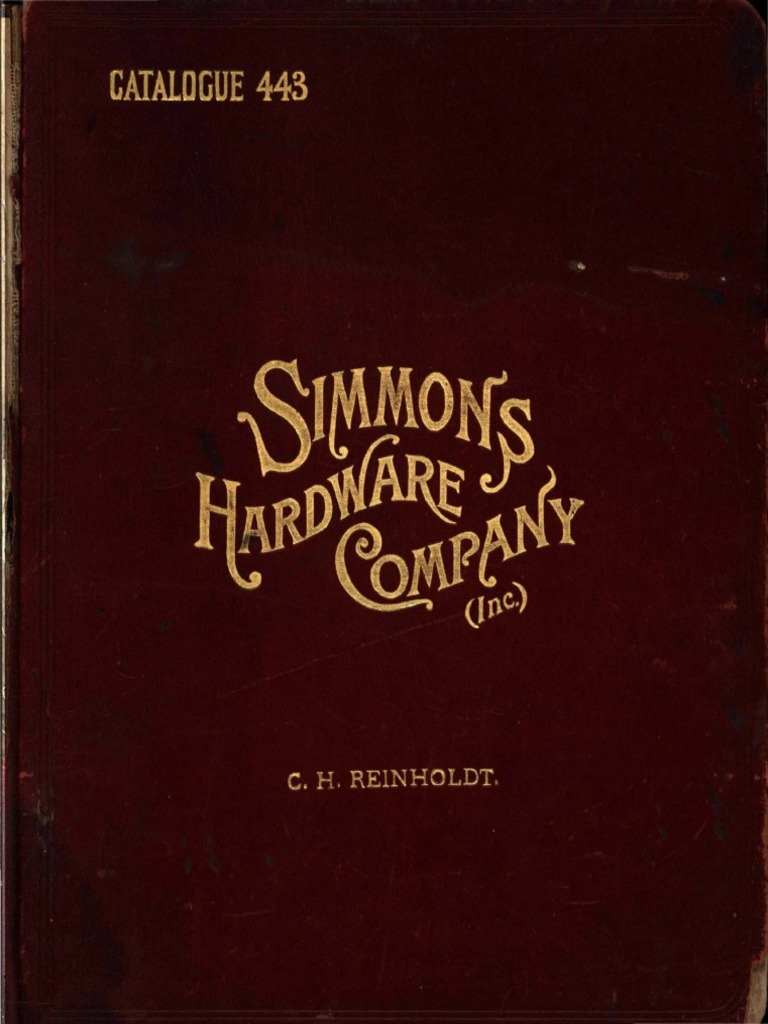 1903, Simmons Hardware Company, ST Louis, US | PDF | Bronze | Architectural Elements