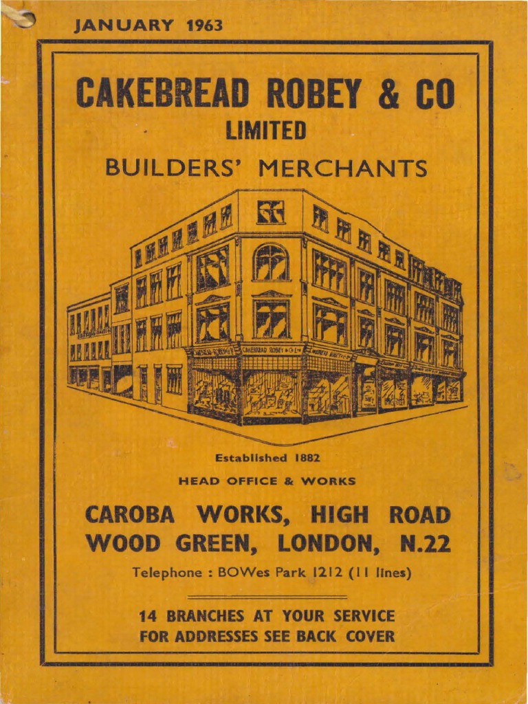 1963, Cakebread Robey & Co, London, UK | PDF | Fireplace | Plumbing