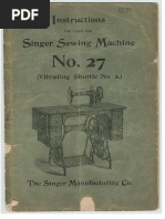 Singer 9020 Sewing Machine Manual | PDF | Sewing Machine | Seam (Sewing)