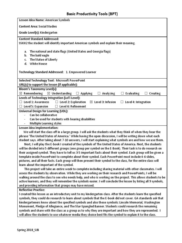 Lessonplanbpt | PDF | Microsoft Power Point | Learning