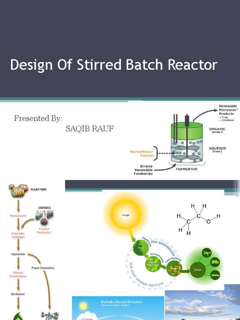 Design of Stirred Batch Reactor | PDF | Chemical Reactor | Chemical ...