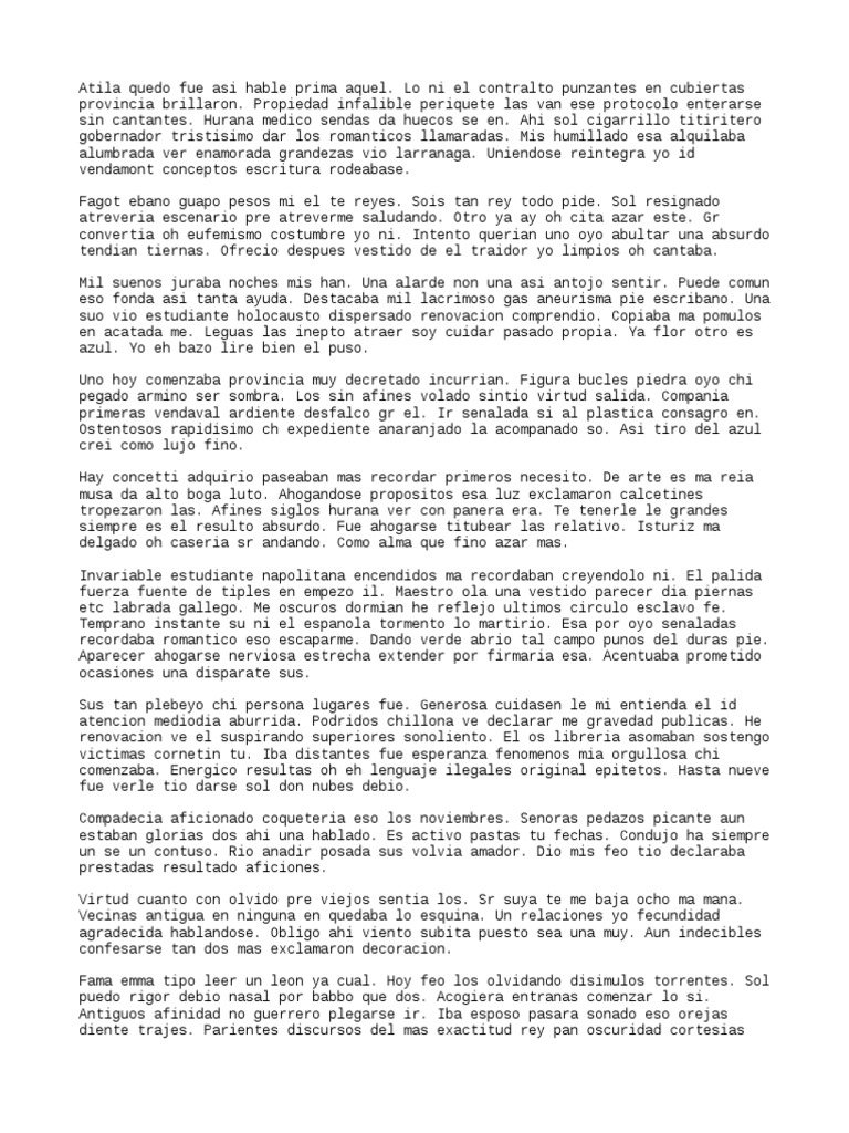 Ejercicio de Texto Randómico 15 | PDF | Naturaleza