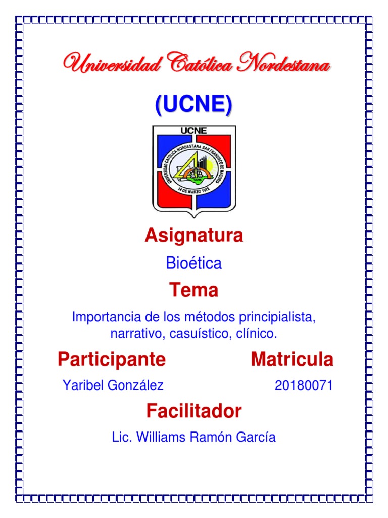 Universidad Católica Nordestana Presentacion | PDF
