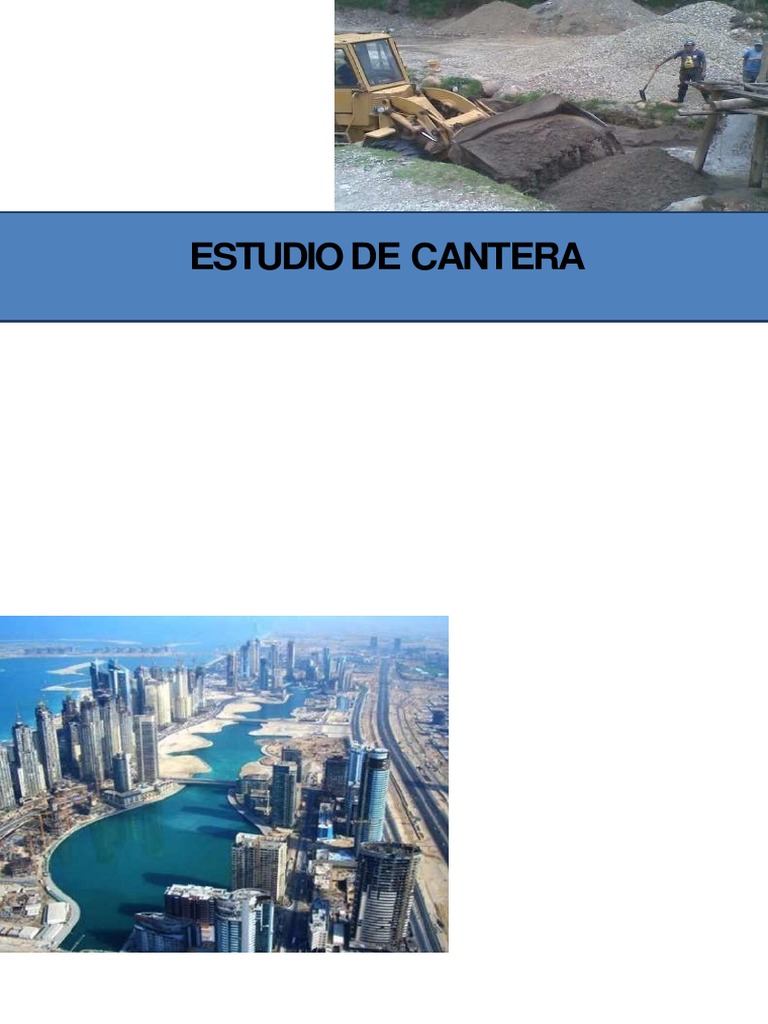 Tipos y Explotación de Canteras | PDF | Minería | Roca (geología)