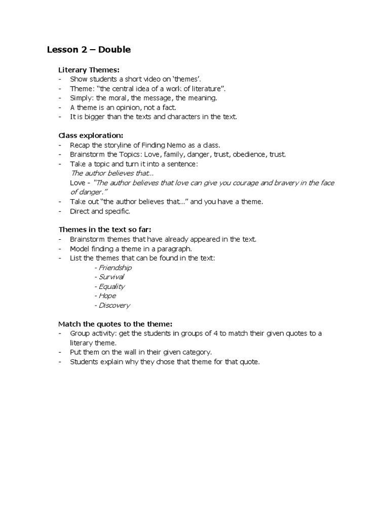 Exploring Literary Themes | PDF