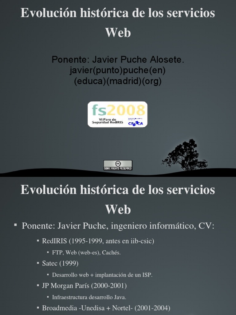 Evolucion Historica de Los Servicios Web | PDF | Informática