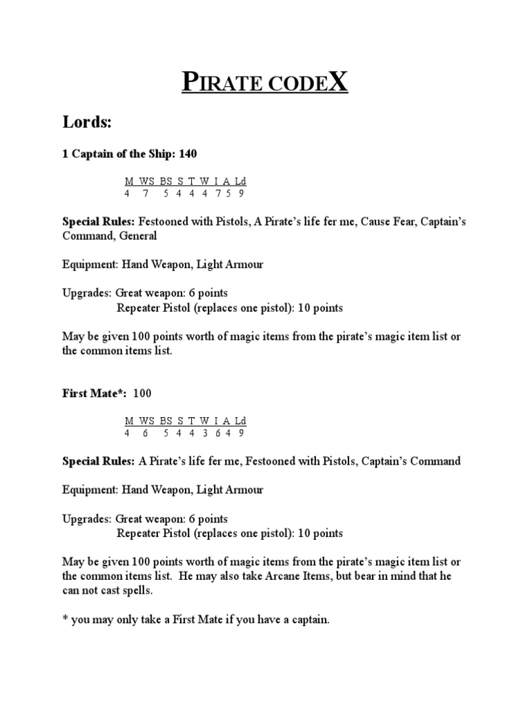 Pirate Codex Complete | PDF | Sword | Piracy