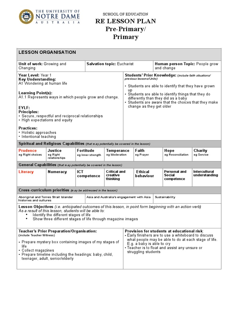 Re Lesson Plan Step A | PDF | Lesson Plan | Teachers