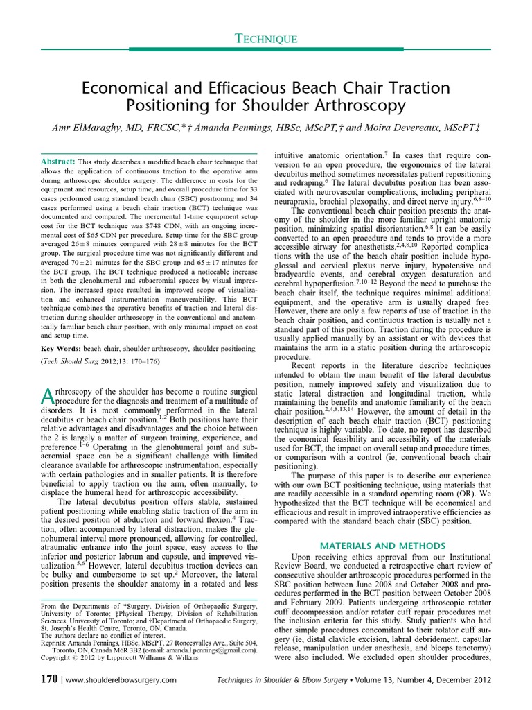 Economical and Efficacious Beach Chair Traction Positioning For ...