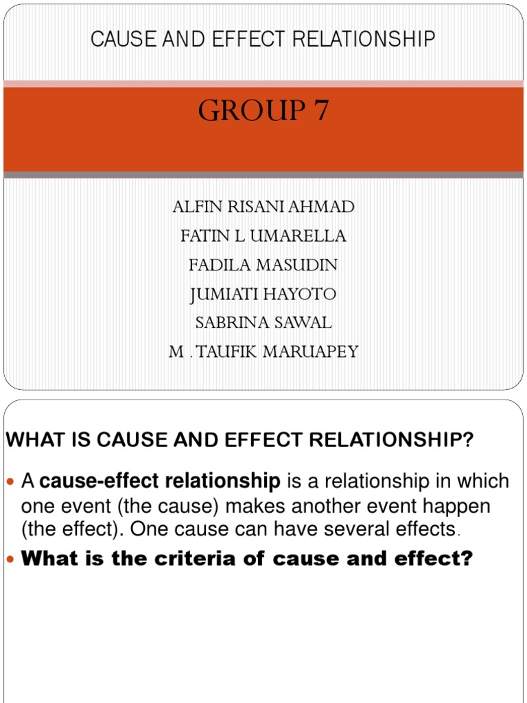 Cause and Effect Relationship | PDF