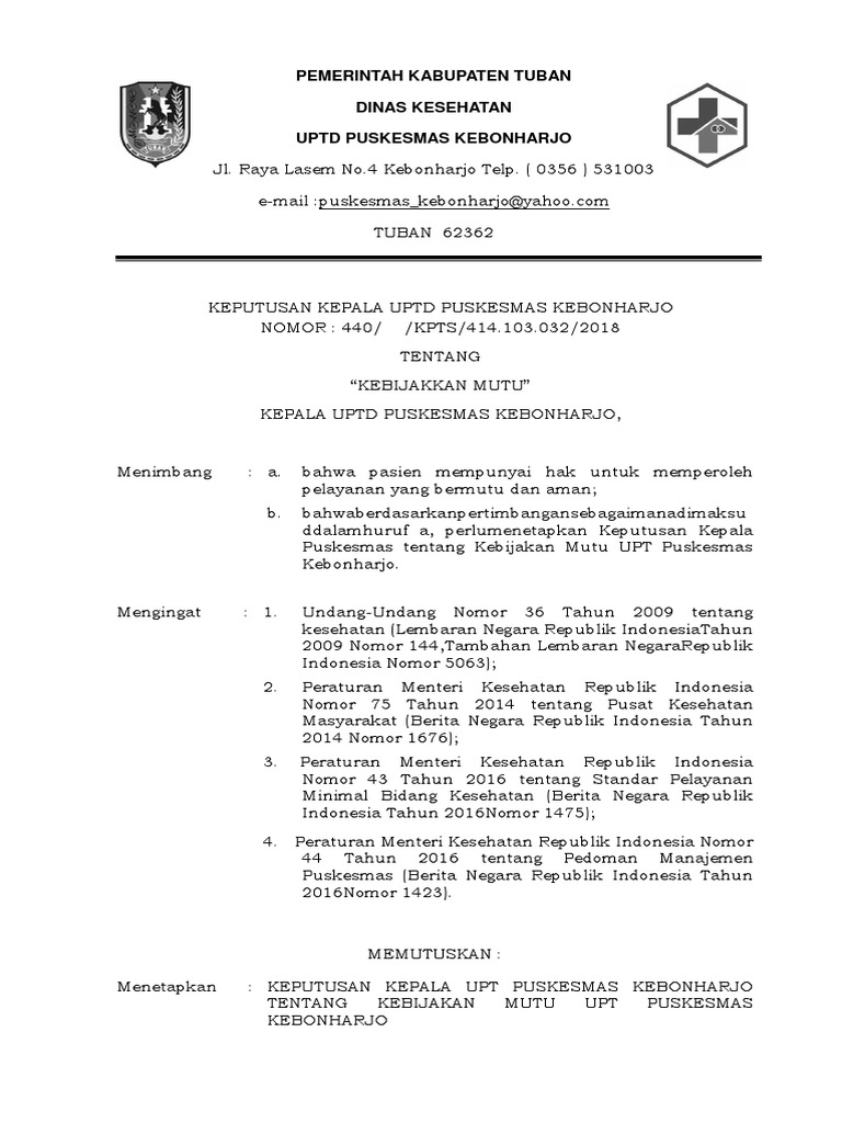 Notulen Workshop Mutu | PDF